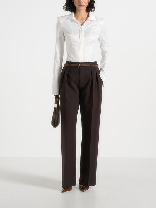 MANIÈRE DE VOIR Maniere De Voir Julie Tailored Twin Pleat Pants